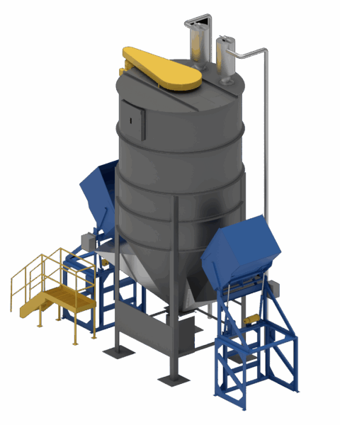 High Capacity Vertical Auger Mixers - Pioneer Systems